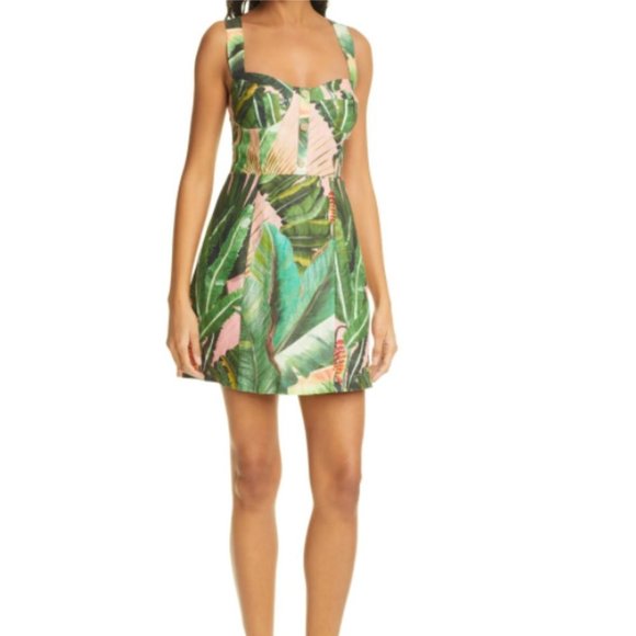 FARM Rio | Dresses | Farm Rio Amazonia Forest Linen Minidress | Poshmark